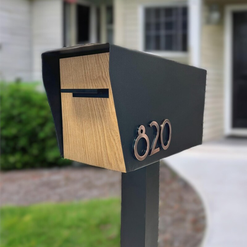 Modern Mailbox With Post - Etsy
