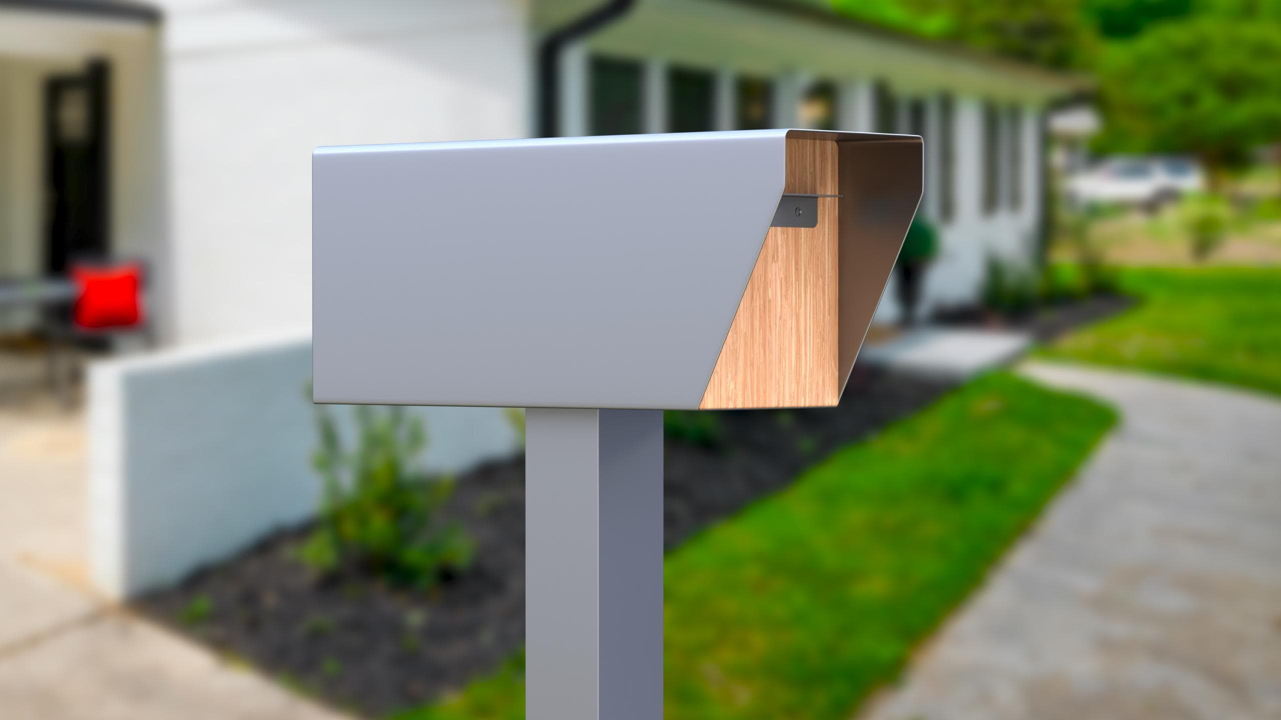 Modern Post Mailbox Post Mount Mailbox, Custom Mailboxes, Contemporary ...