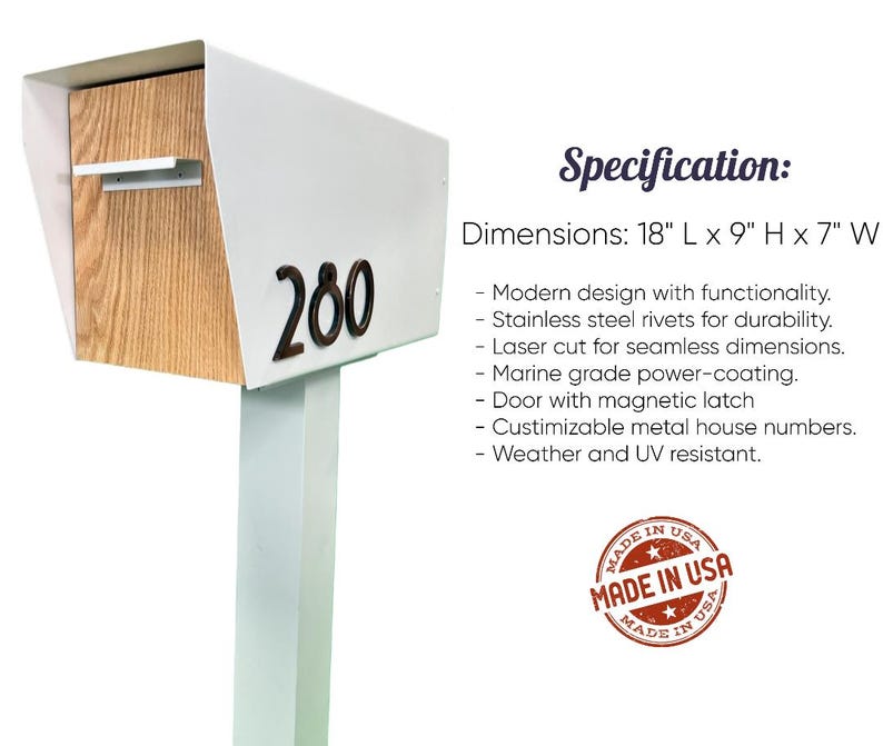 Modern Post Mounted Mailbox - Custom Mailbox - Contemporary - Steel ...