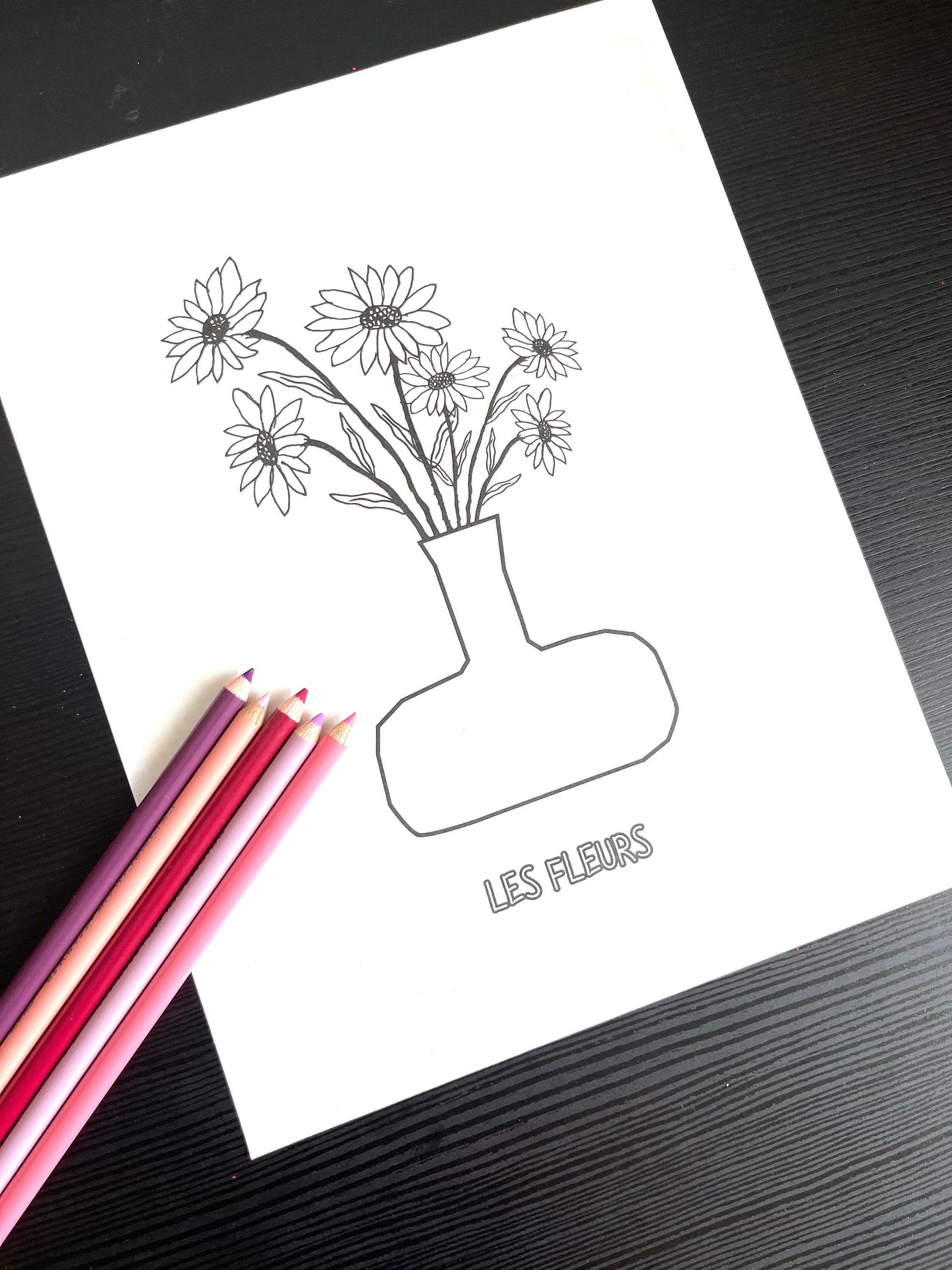 Coloring Page Printable Floral Bouquet Coloring Sheet Flower Printable ...
