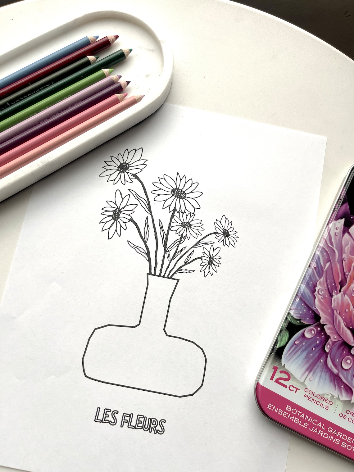 Coloring Page Printable Floral Bouquet Coloring Sheet Flower Printable ...