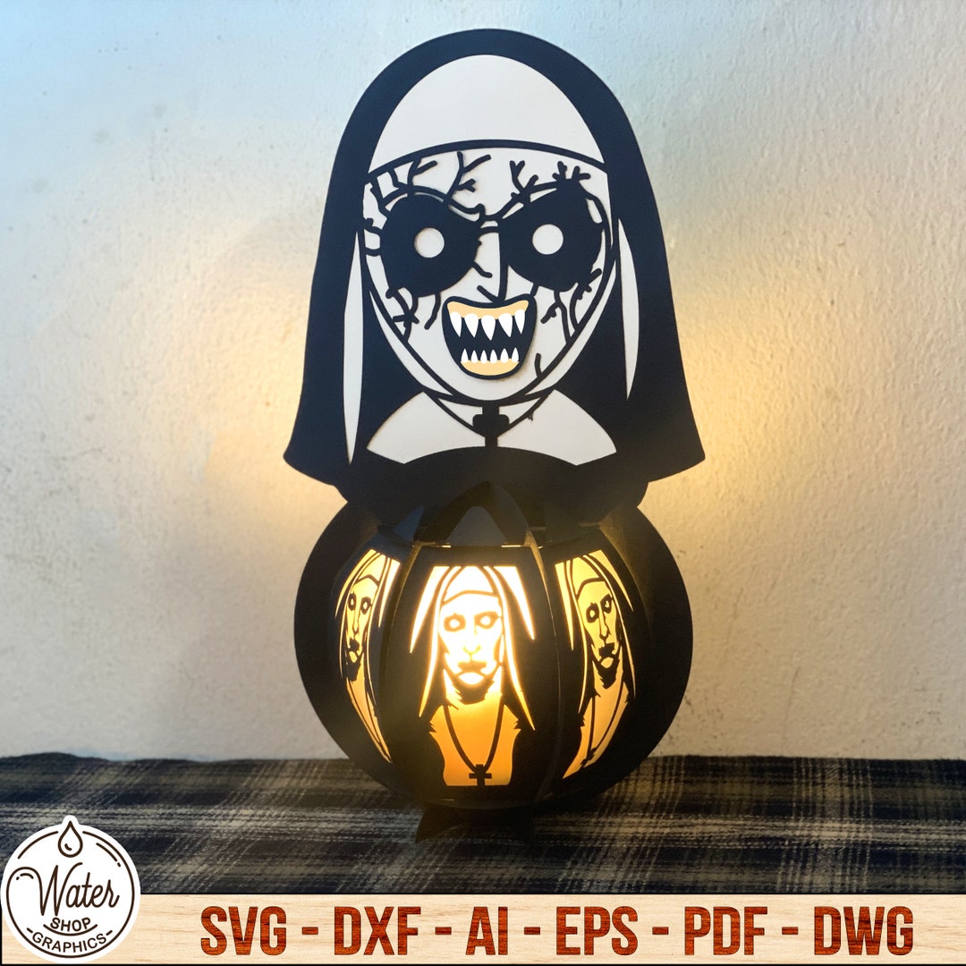 Halloween Character Lantern Svg,lantern Lamp for Home Decor Cut File ...