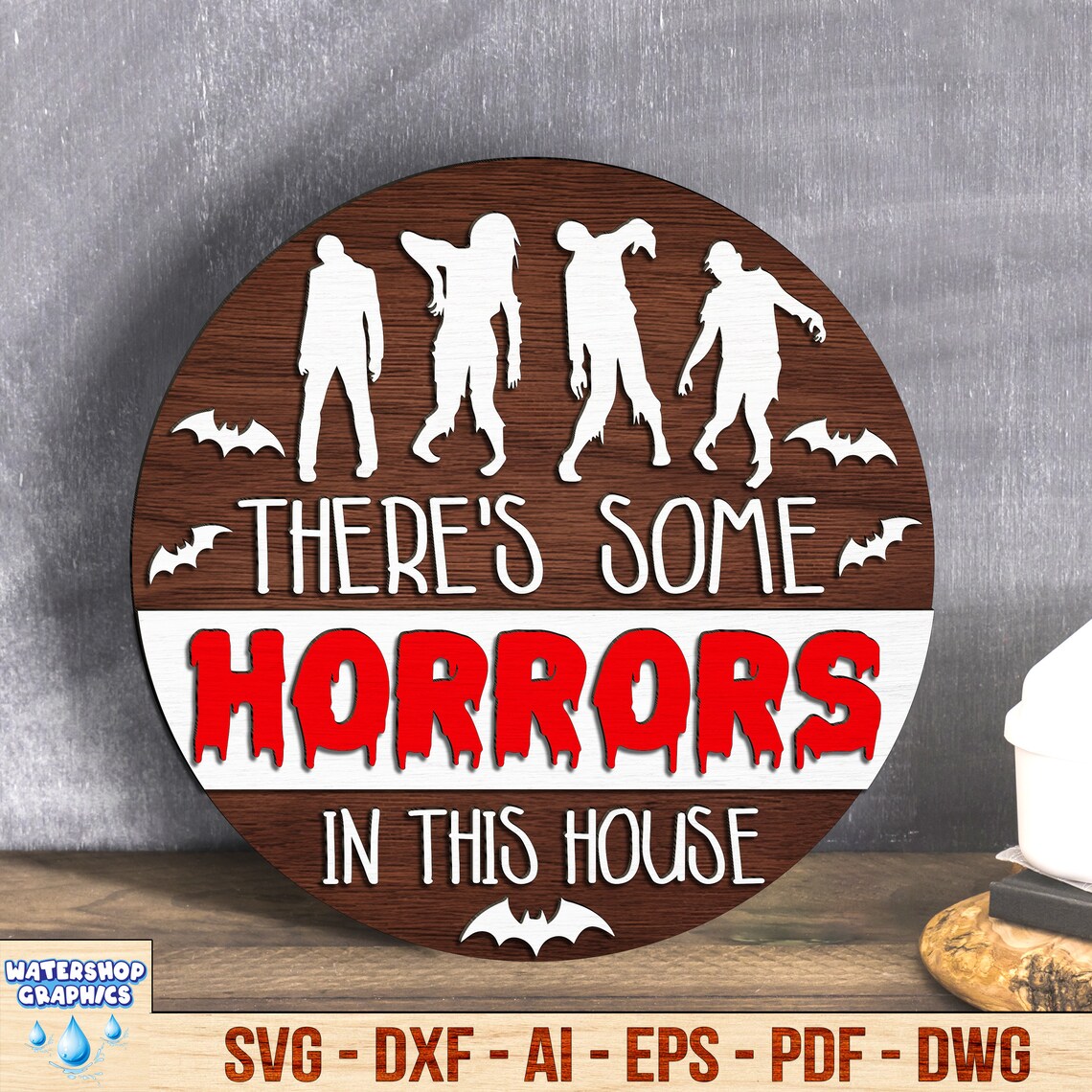 Horror Door Sign Svg,halloween Door Hanger Svg,halloween Horror Svg ...