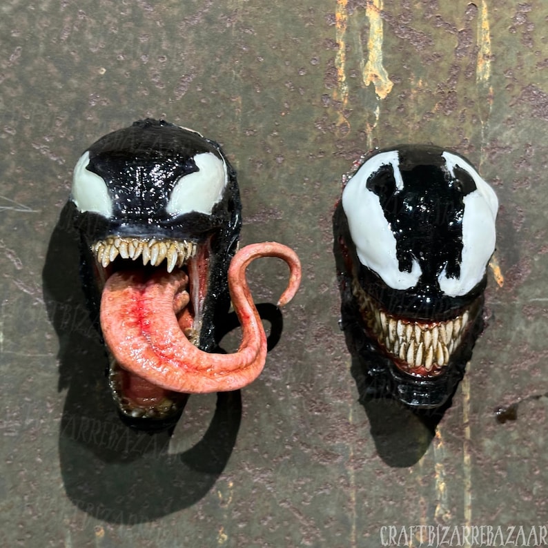 Hand-painted Venom Fridge Magnets: Resin Decorative Items - Etsy