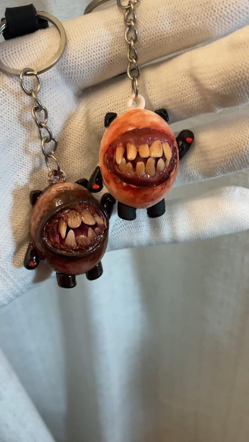 Bloody Weird Panda Keychain Weird Car Ornament Horror Bag Ornaments - Etsy
