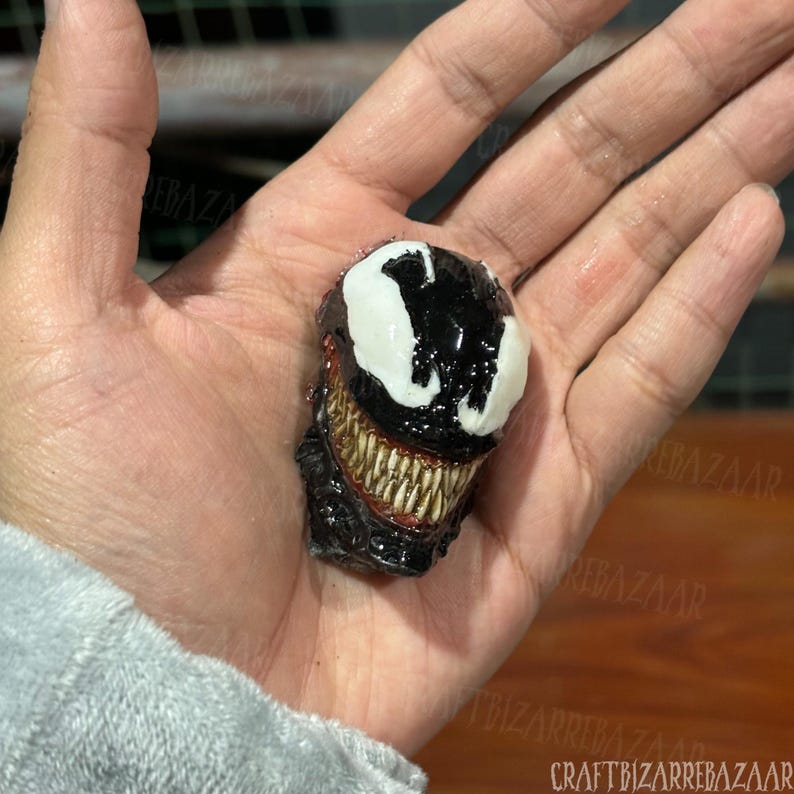 Hand-painted Venom Fridge Magnets: Resin Decorative Items - Etsy