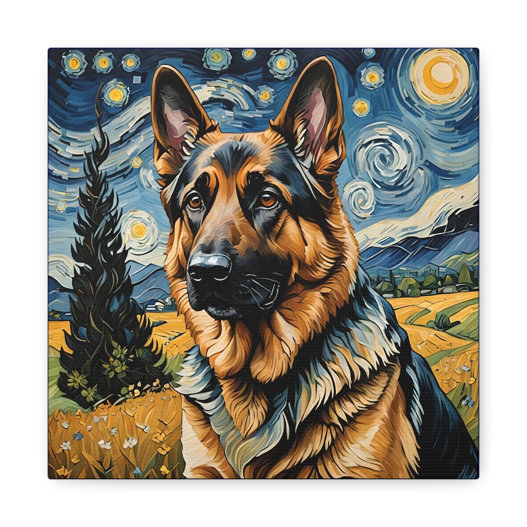 Starry Night German Shepherd - Etsy