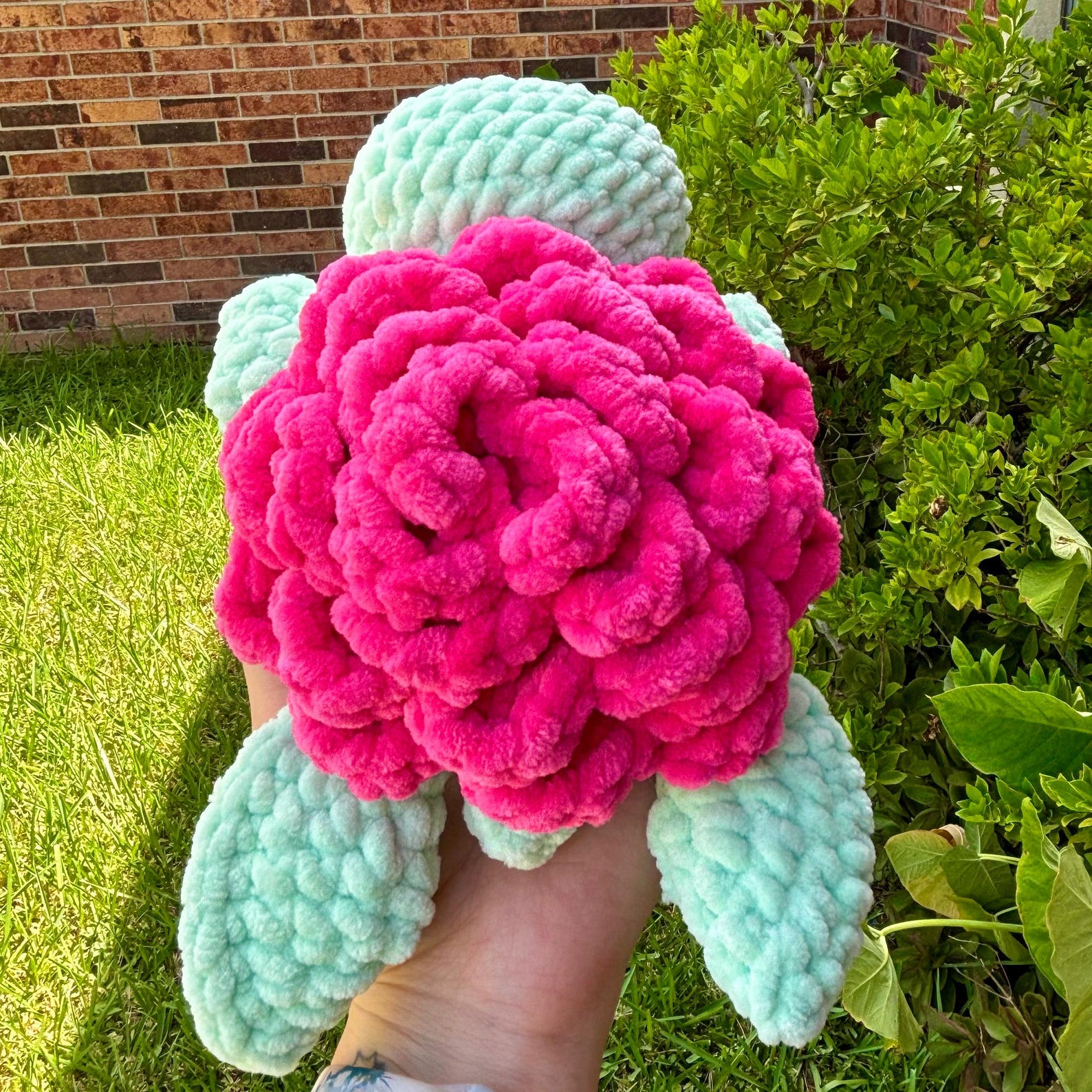 Succulent AND Rose Turtle Crochet Patterns NO SEW - Etsy