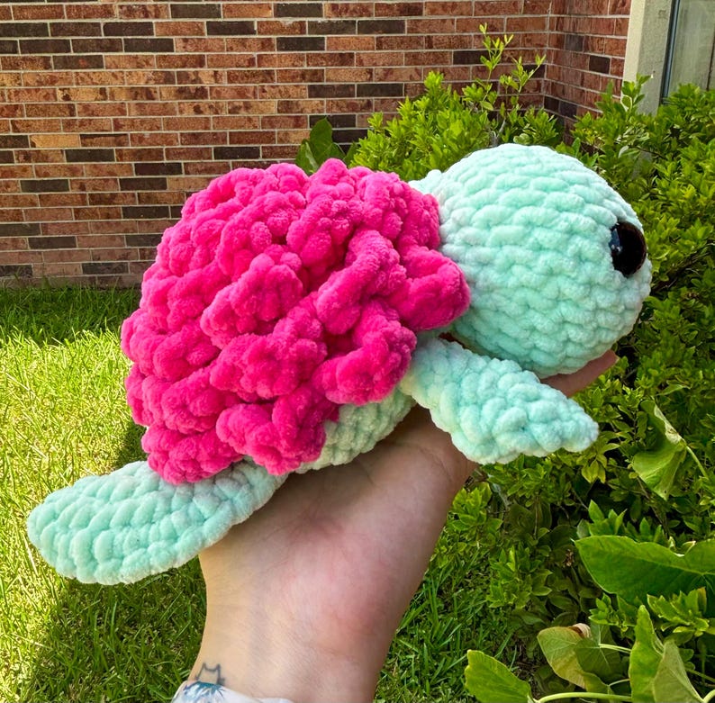 Succulent AND Rose Turtle Crochet Patterns NO SEW - Etsy