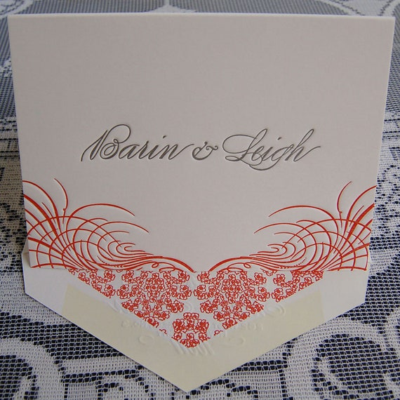 Letterpress Note Cards Sample Note Card Custom Note Card - Etsy