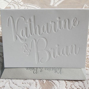 Letterpress Note Cards Sample, Note Card, Art Deco Note Card, Custom ...