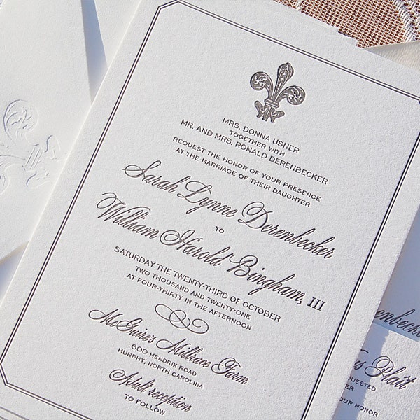 French Invitation - Etsy