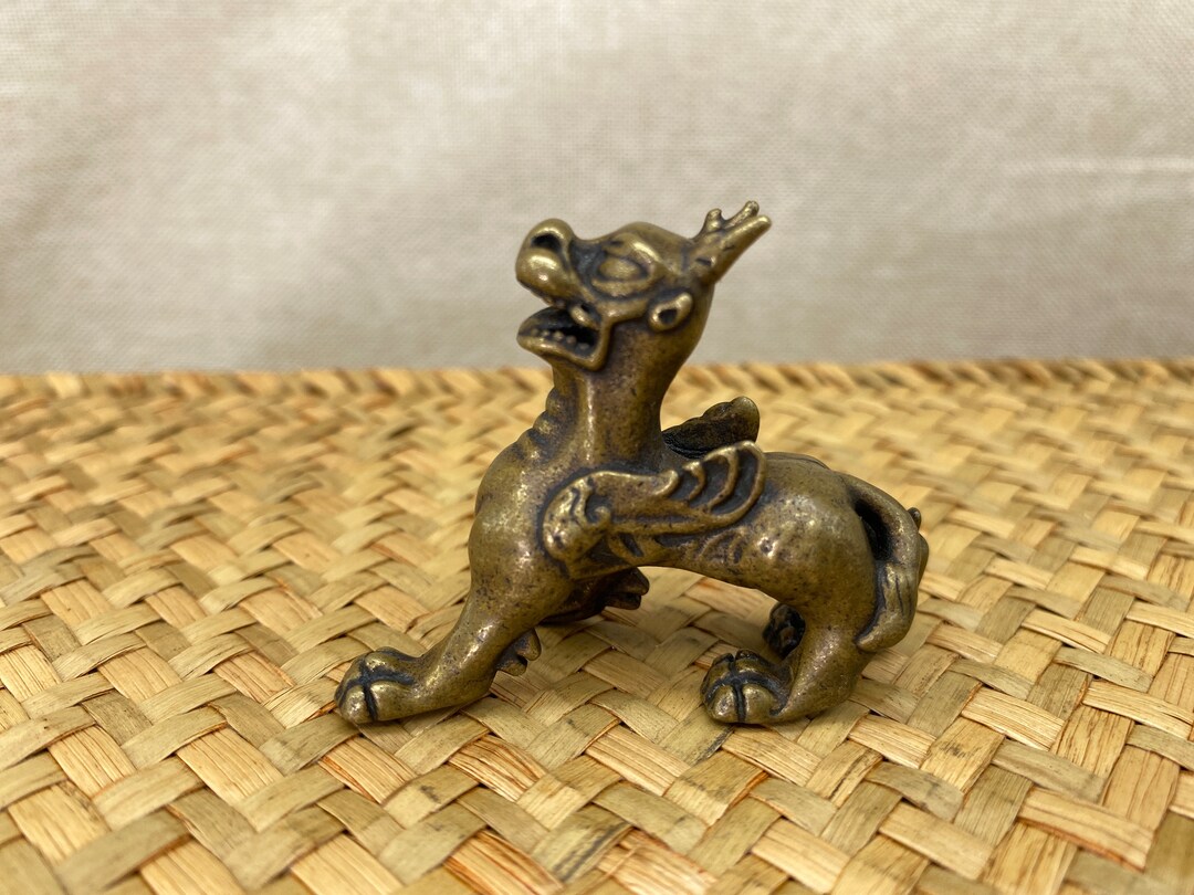 Brass Pixiu Statue, Symbol of Wealth and Health, Exquisite Carving ...