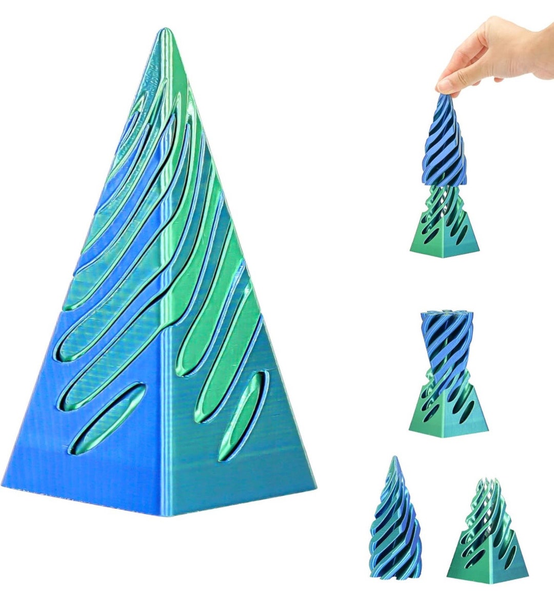 3D Printed Impossible Pyramid-spiral Fidget Toy-3d Printed Toy-stress ...