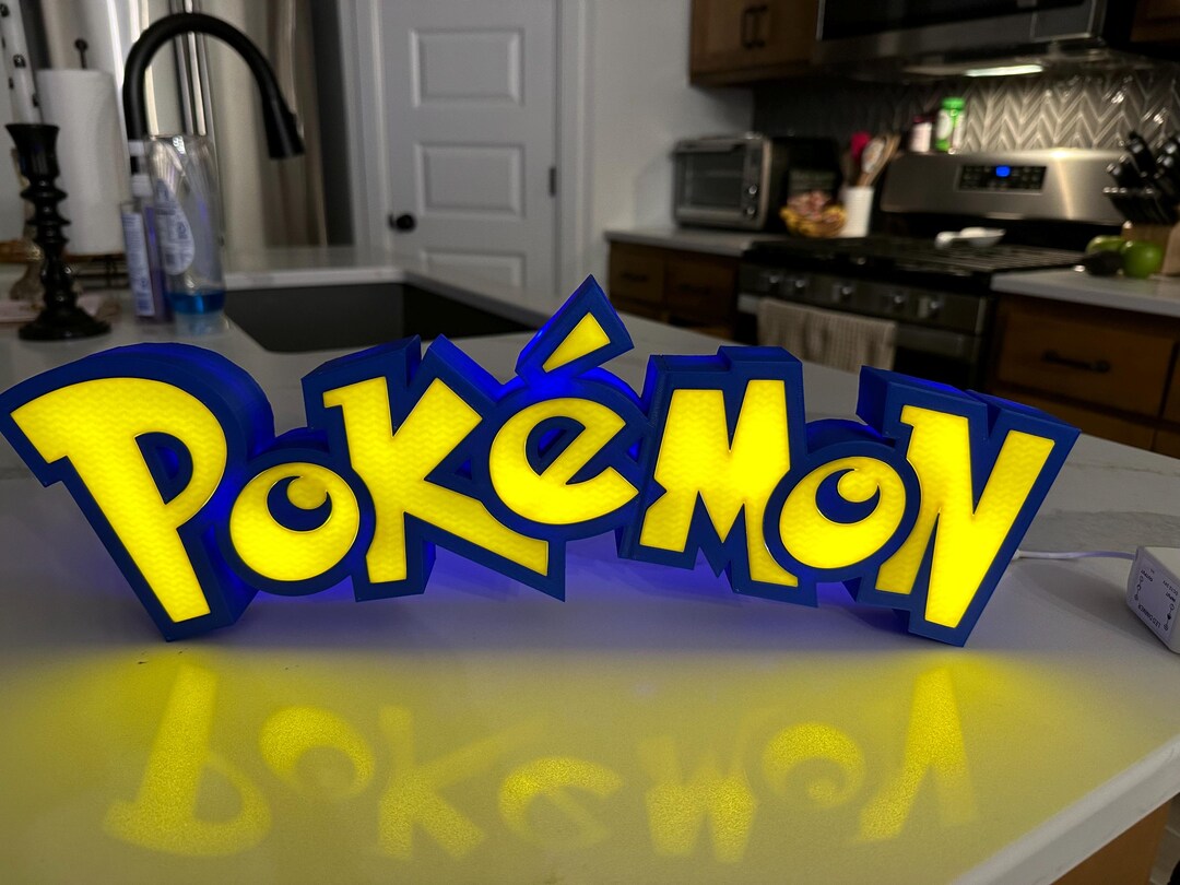 Pokemon LED Sign-adjustable LED Brightness-3d Printed Custom Design-13 ...