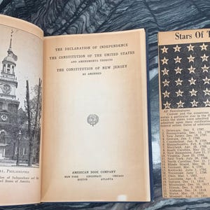 Vintage Book Declaration of Independence, Constitution of the United ...