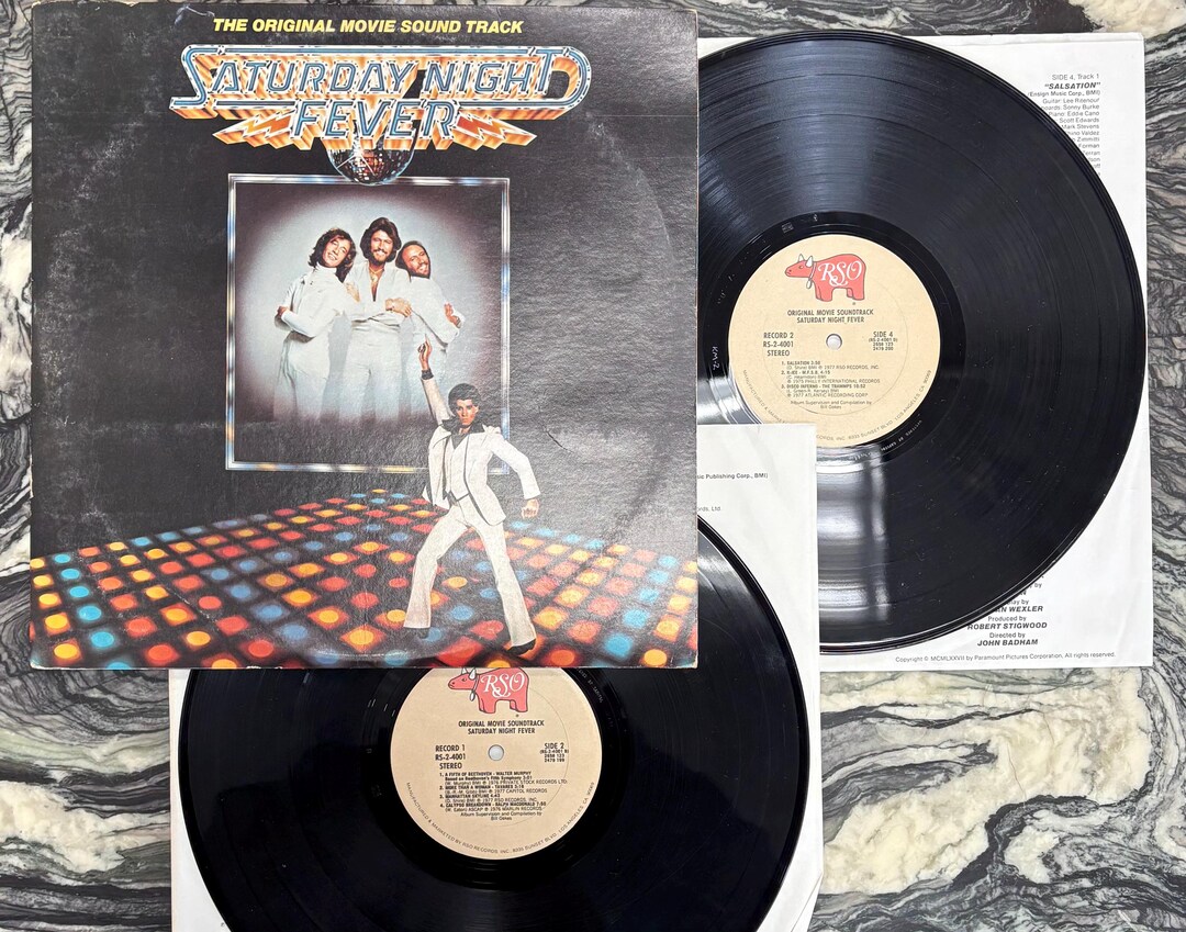 Vintage Vinyl - Saturday Night Fever, OST, John Travolta, Music by Bee Gees, Yvonne Elliman ...