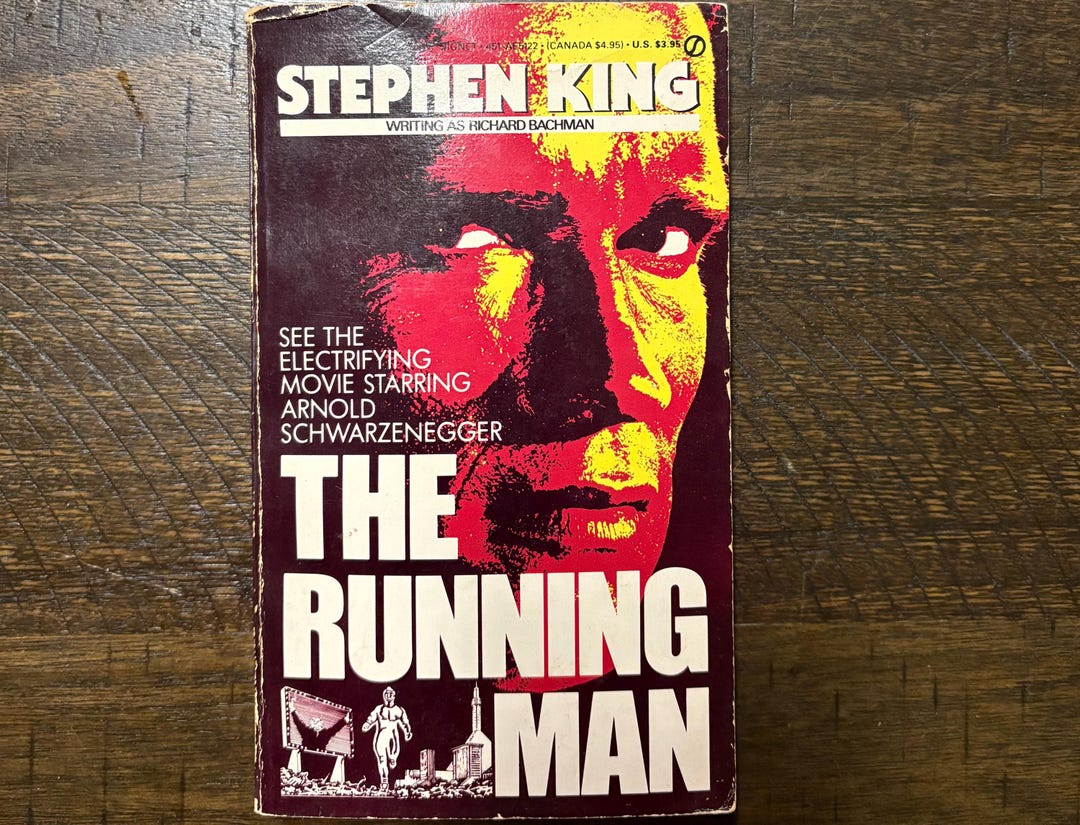 Vintage Book - Stephen King, Running Man, Writing as Richard Bachman ...