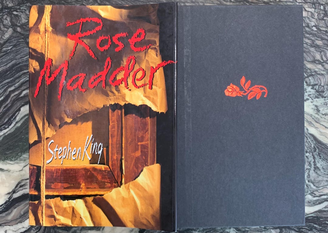 Vintage Book - Stephen King, Rose Madder, Viking, First Edition, 1995, Hardcover, With Dust ...