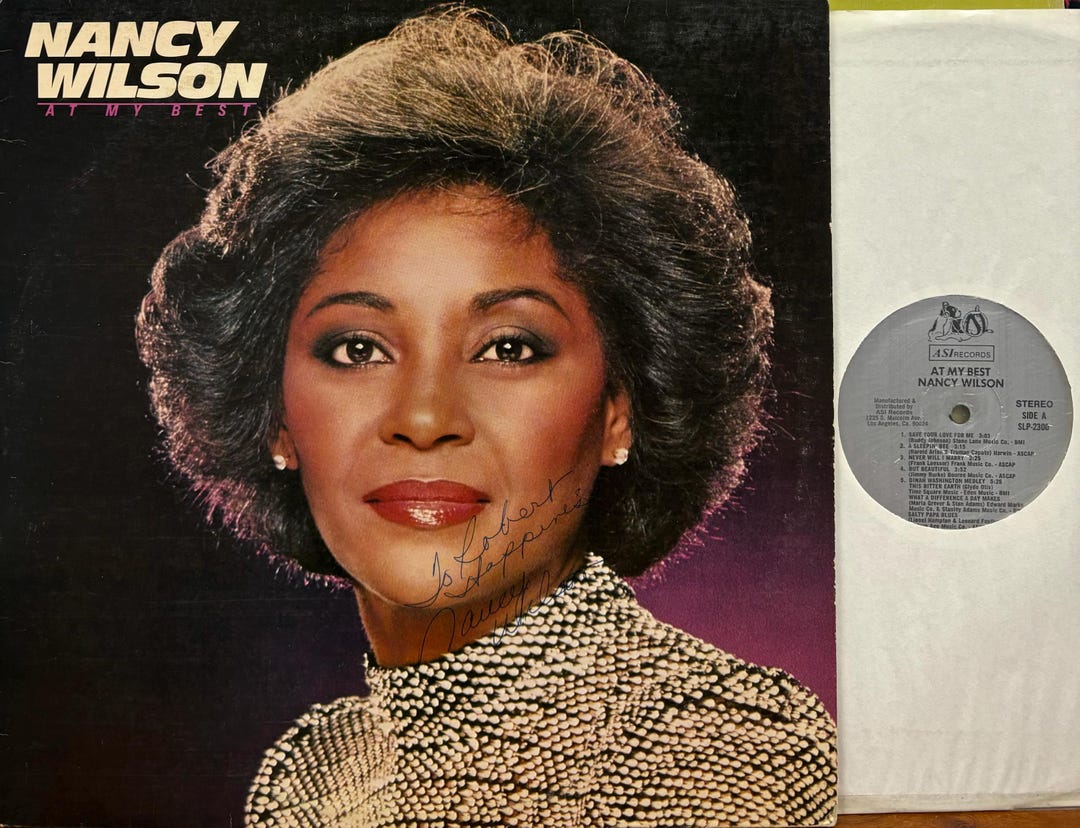 Autographed, Vintage Vinyl - Nancy Wilson, at My Best, ASI Records SLP ...