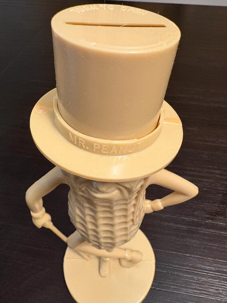Vintage Toy - Mr. Peanuts Plastic Coin Bank, 1950’s, 8.5”, Like New ...