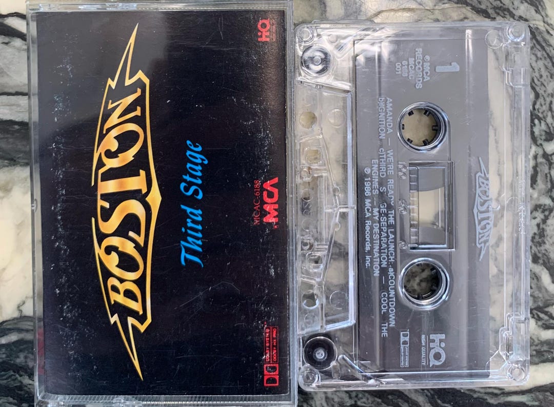 Vintage Cassette Tape - Boston, Third Stage, MCA, Play Tested, Plays ...