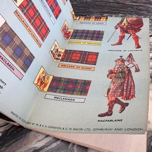 Vintage Map - Johnston’s Clan Map of the Scottish Highlands, Johnson ...