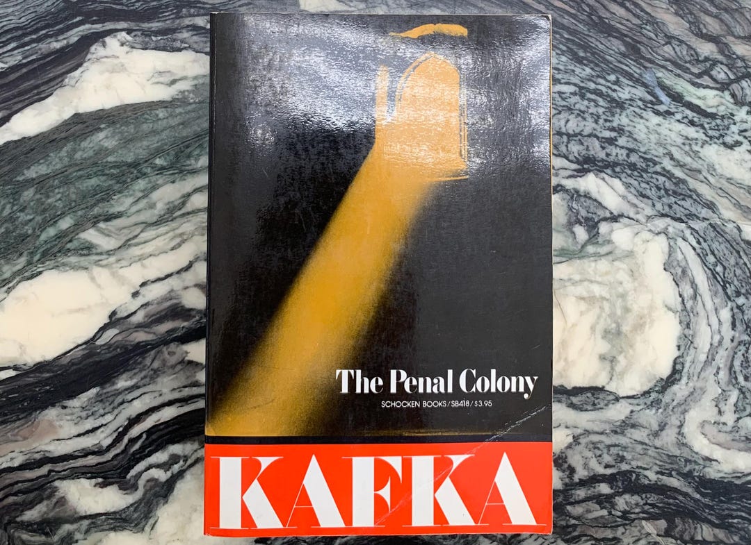 Vintage Book - the Penal Colony, Franz Kafka, Schocken Book, 1976, 26th ...