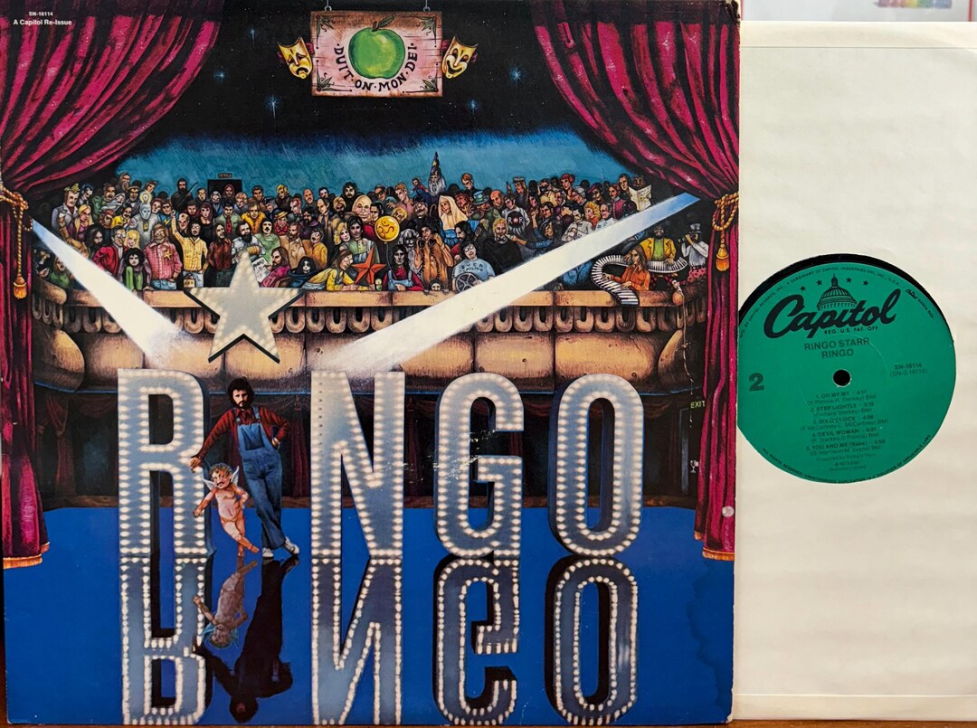 Vintage Vinyl Ringo Starr, Ringo, Capitol Re-issue SN-16114, Beatles - Etsy