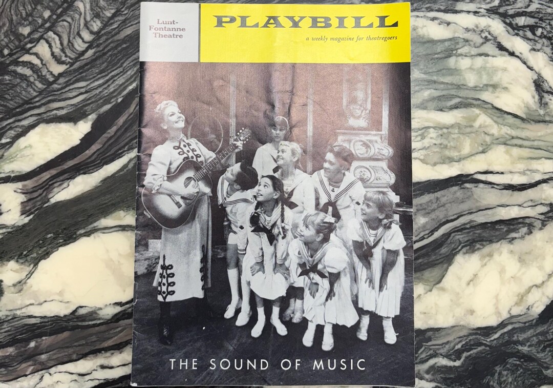 Vintage Playbill - the Sound of Music, Sep. 1960, Mary Martin, Lunt ...