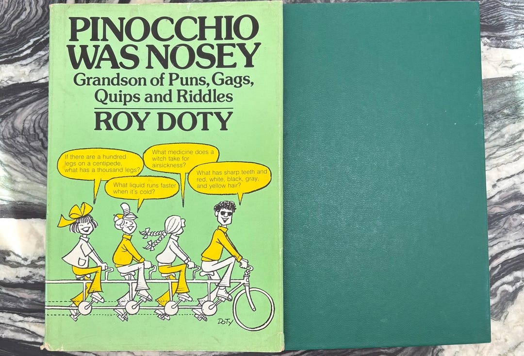 Vintage Book - Roy Doty, Pinocchio Was Nosey, Grandson of Puns, Gags ...