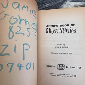 Vintage Book - Arrow Book of Ghost Stories, Edited by Nora Kramer ...