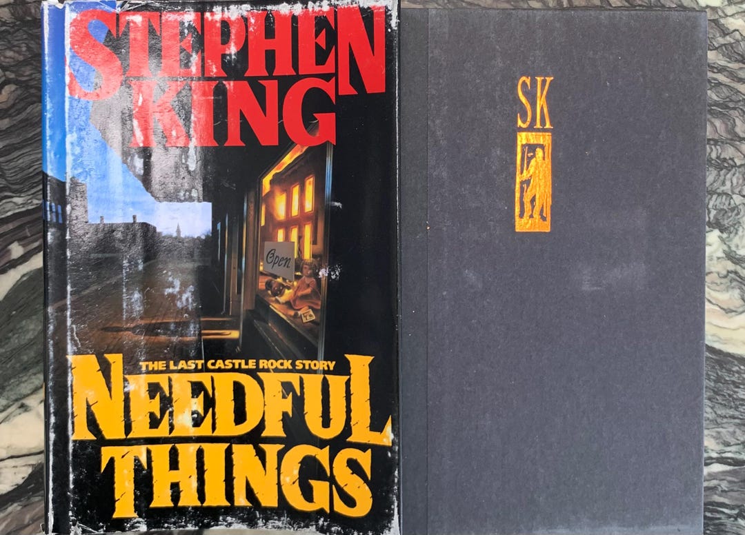 Vintage Book - Stephen King, Needful Things, Illustrations by Bill ...
