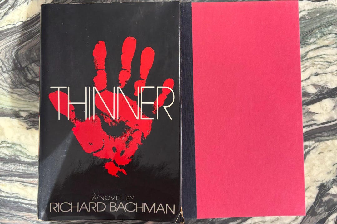 Vintage Book - Stephen King, Thinner, a Novel as Richard Bachman, NAL ...