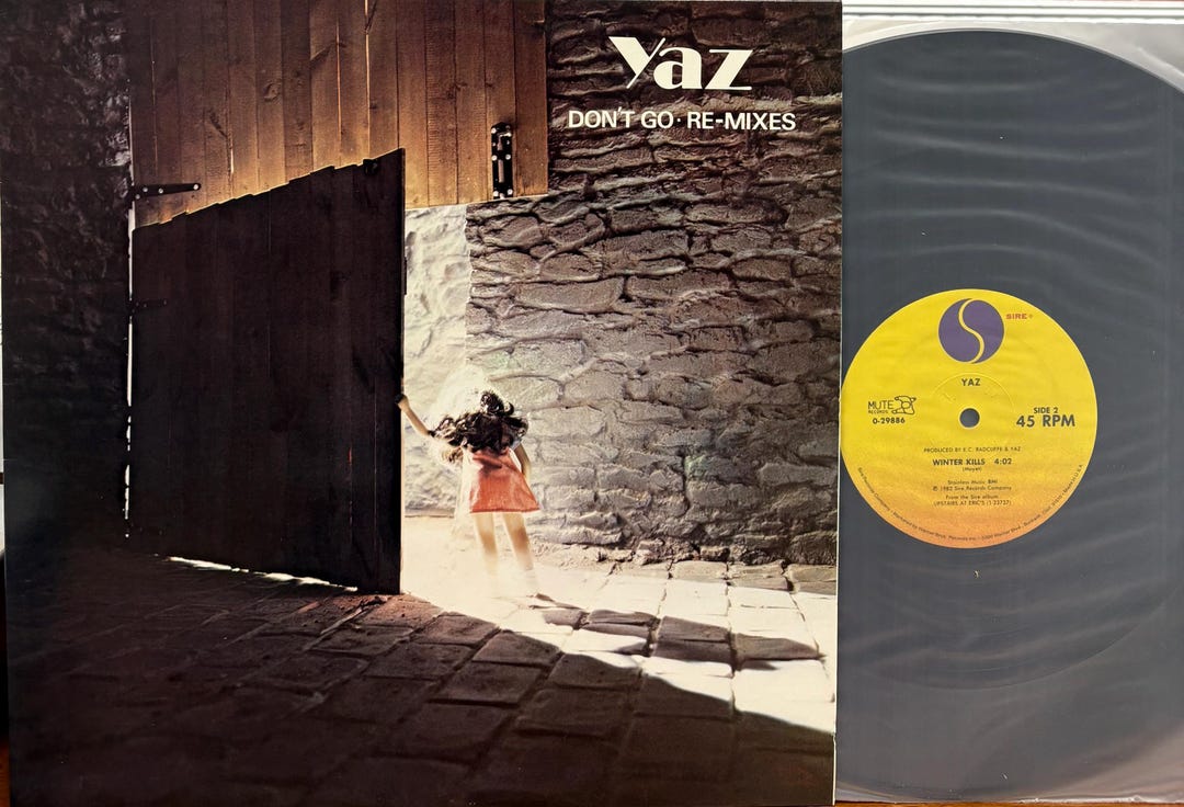 Vintage Vinyl - Yaz, Don’t Go, Re-mix, Winter Kills, 45RPM, From the ...