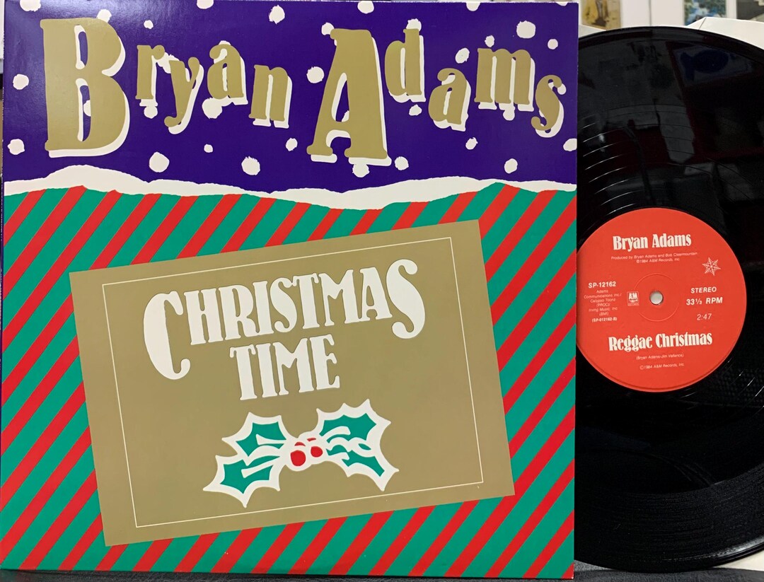 Vintage Vinyl - Bryan Adams, Christmas Time, Reggae Christmas, A&M SP ...
