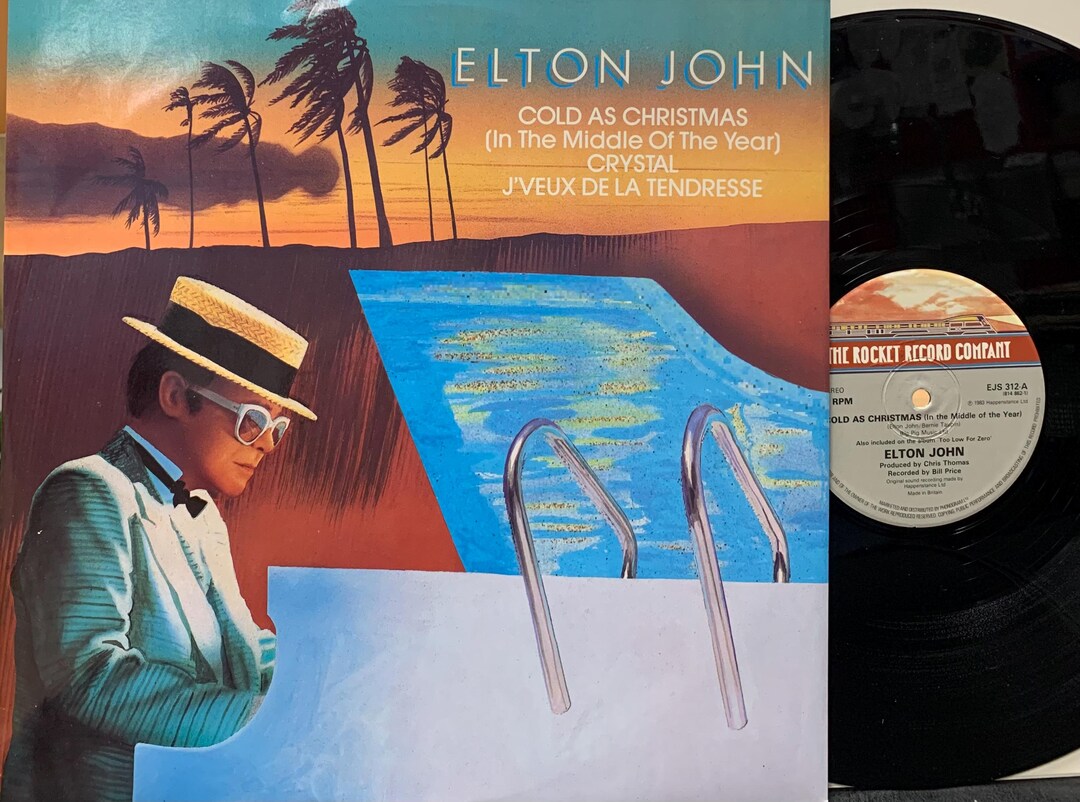 Vintage Vinyl - Elton John, Cold as Christmas(in the Middle of the Year ...