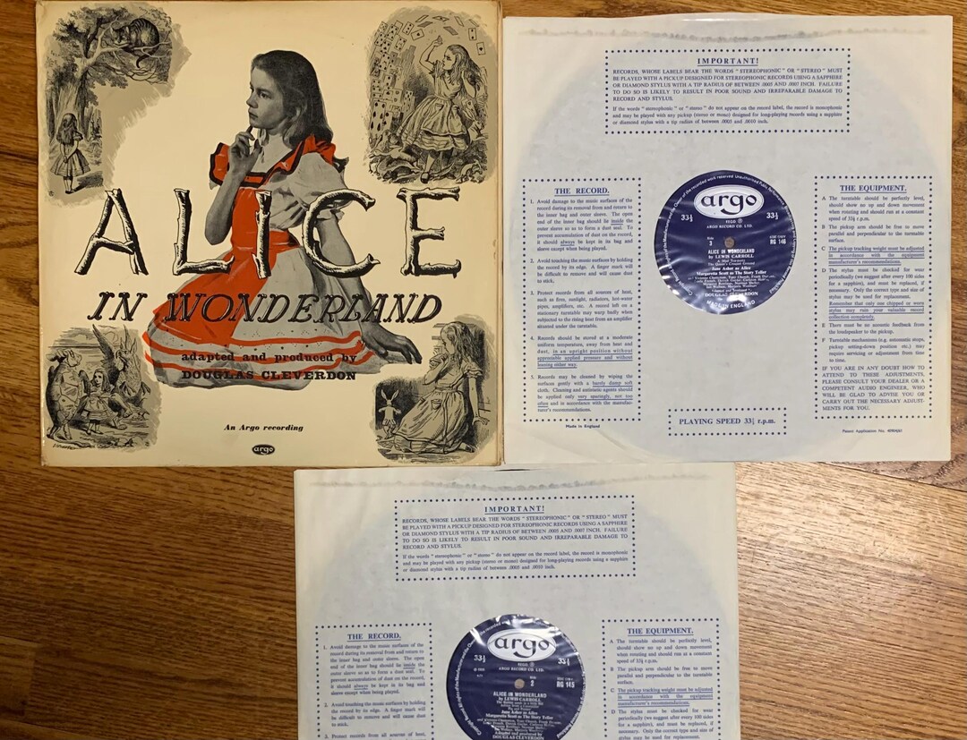 Vintage Vinyl - Alice in Wonderland, Adapted and Produced by Douglas ...