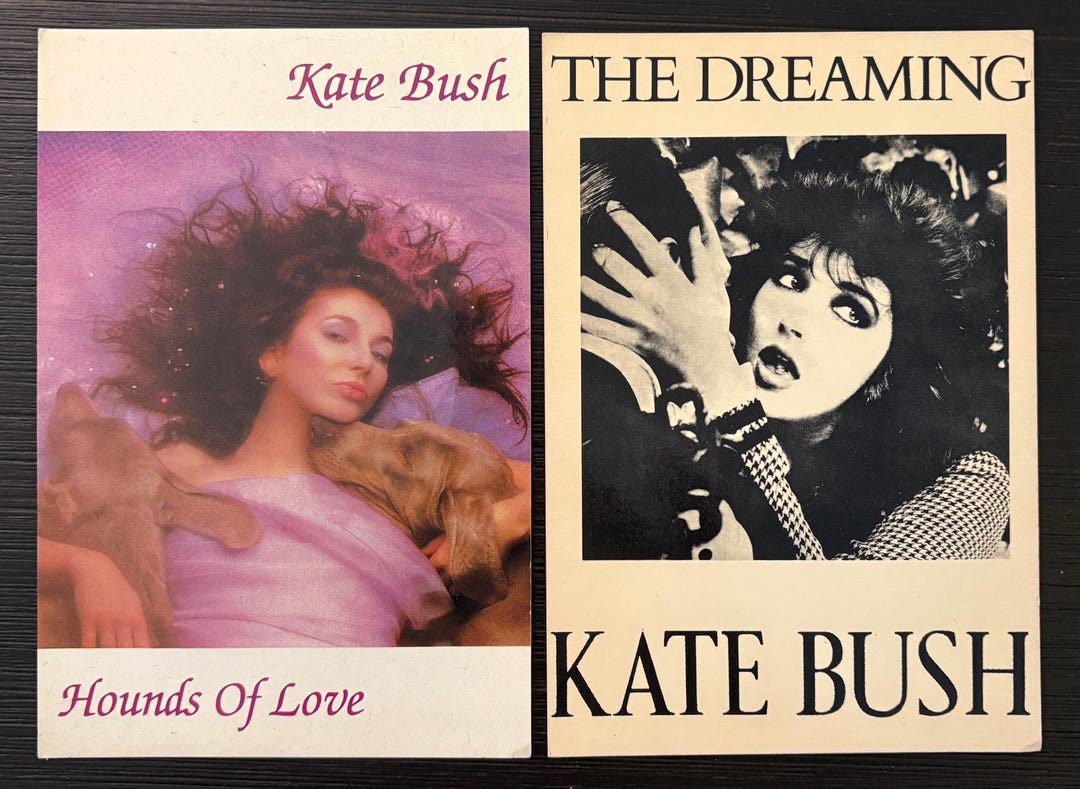 Vintage Postcard - Lot of 2, Kate Bush, Hounds of Love, the Dreaming ...