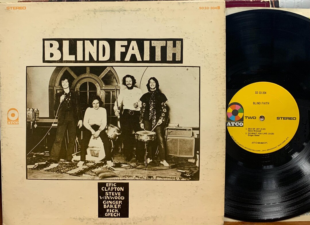 Vintage Vinyl - Blind Faith, Self-titled Album, Atco SD33-304, Eric Clapton, Steve Winwood ...