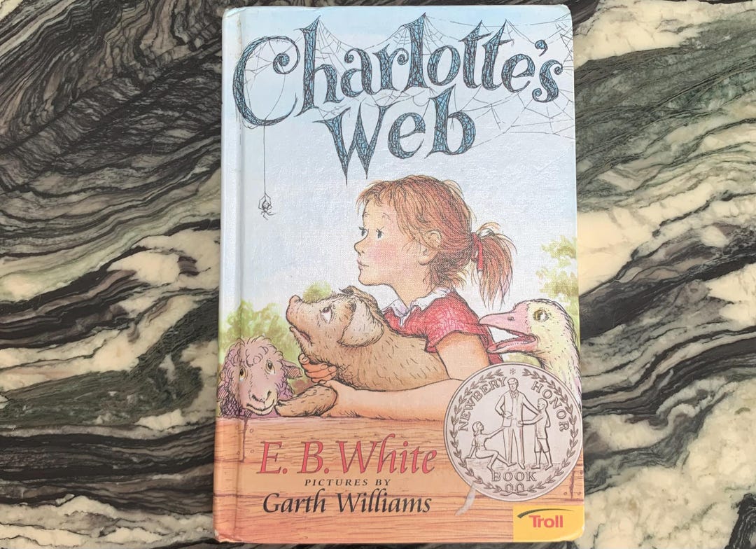 Vintage Book - E.B. White, Charlotte’s Web, Drawings by Garth Williams ...