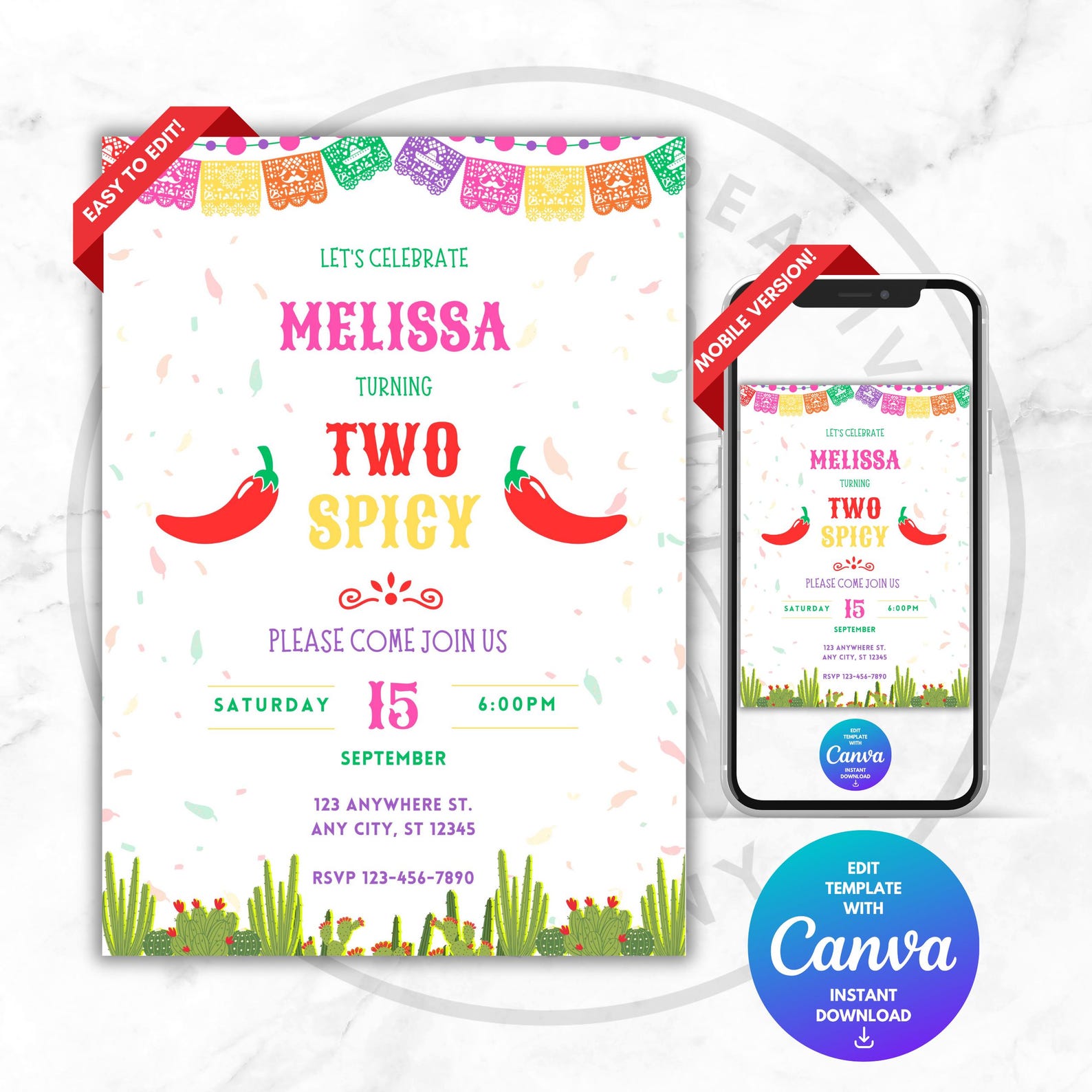 Two Spicy Theme Birthday, Turning Two Spicy, Turning 2 Spicy Birthday ...
