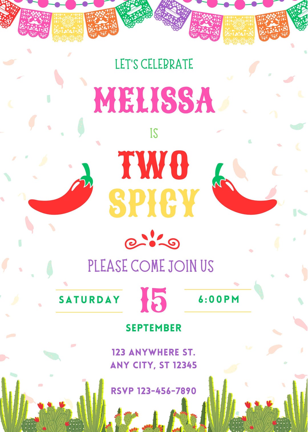 Is Turning Two Spicy, Two Spicy, Spicy Two, 2 Spicy - Etsy