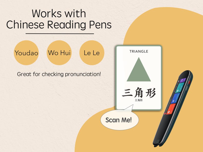 Traditional Chinese Shape Flashcards Mandarin Bilingual Language ...