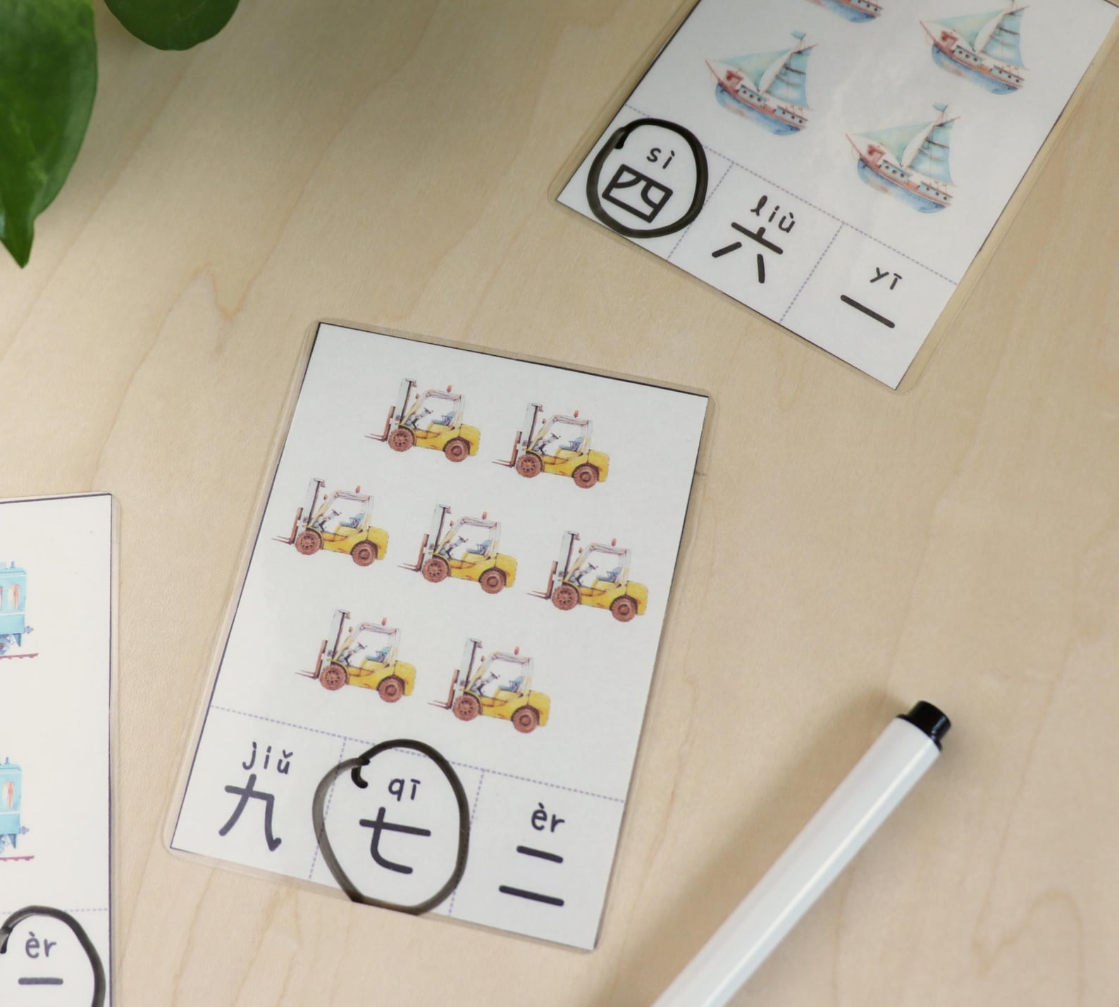 Chinese Number Flash Cards: Mandarin Transportation Counting Activity ...