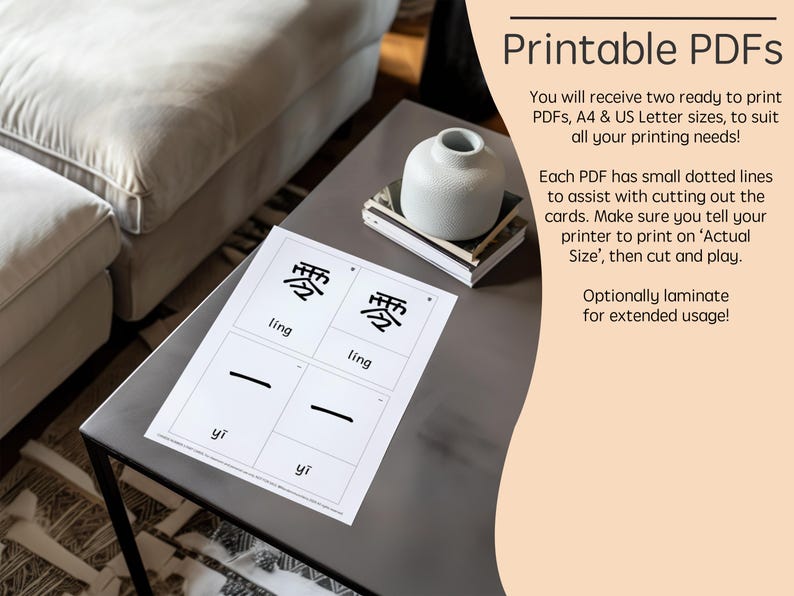 Minimalist Chinese Number Cards Montessori 3 Part Classroom Flash Cards ...