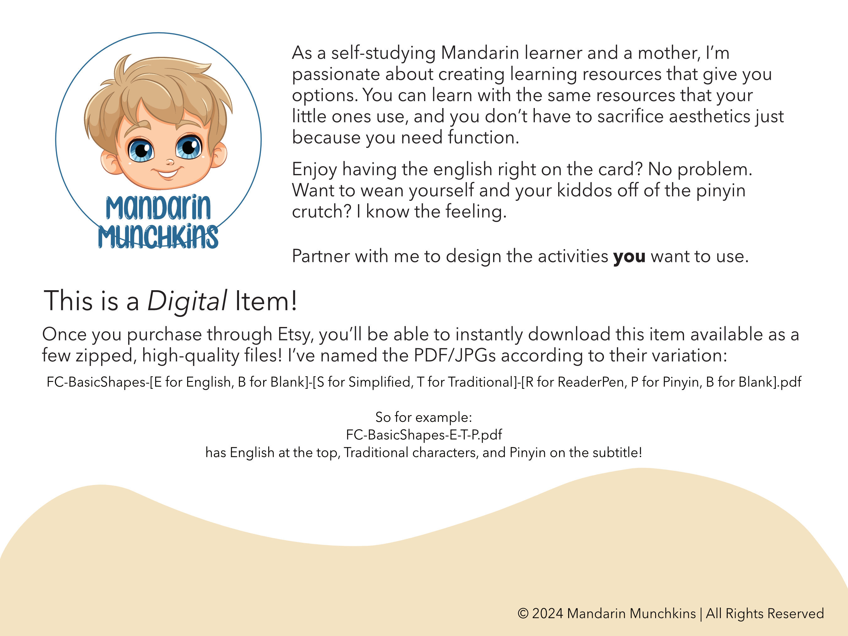 Basic Shapes Mandarin Flashcards Traditional Chinese & English ...