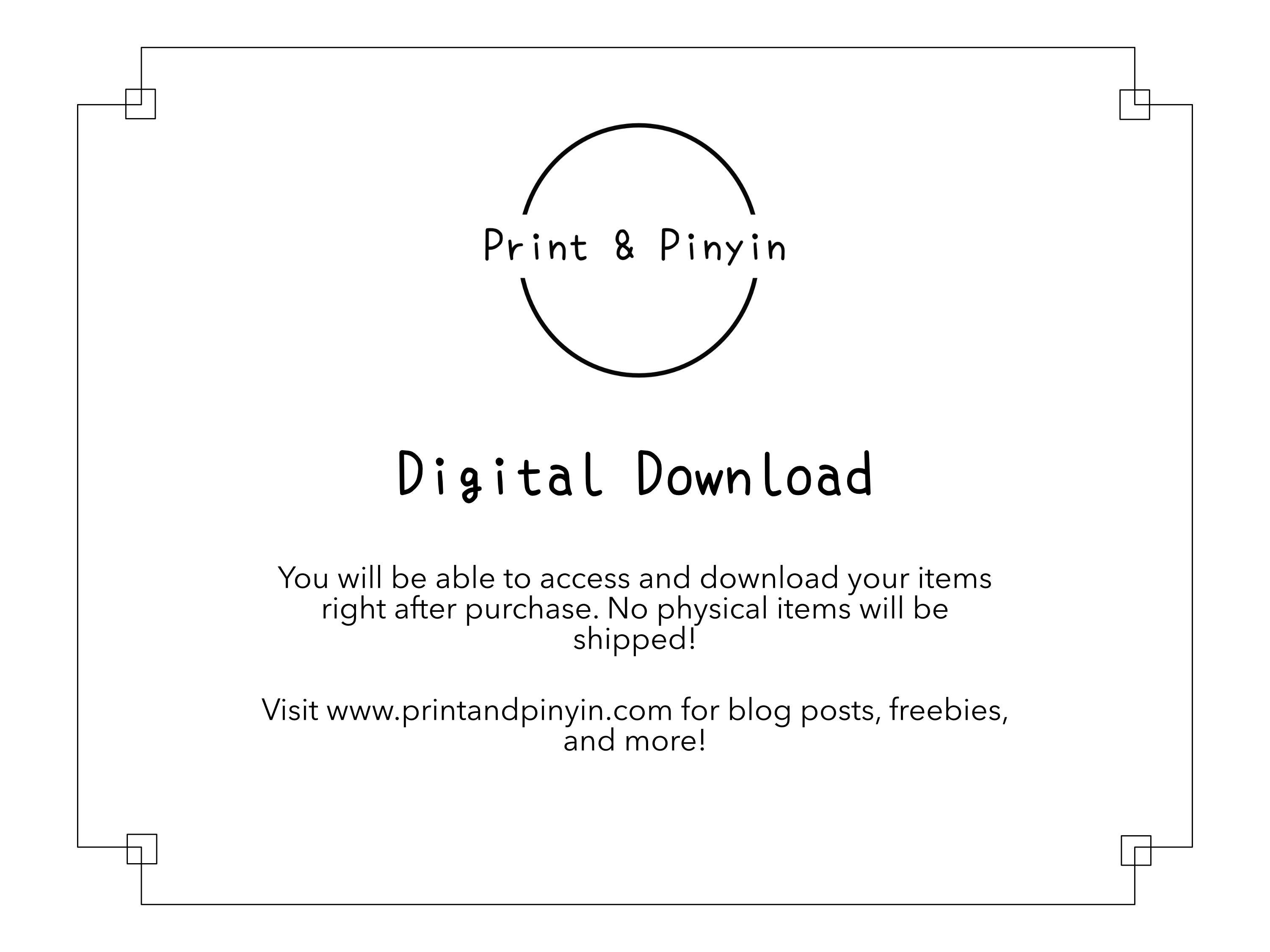 Chinese Number Tracing Printable Preschool Math Counting Activity Board ...