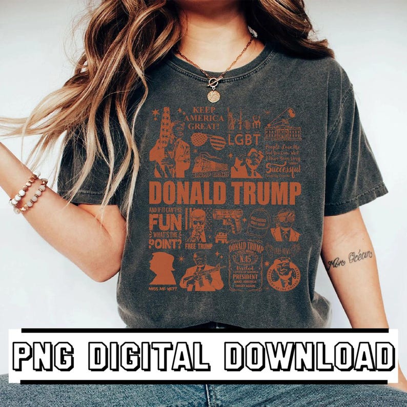 Donald Trump Doodle Art Png, Donald Trump Make America Trump Again Png ...