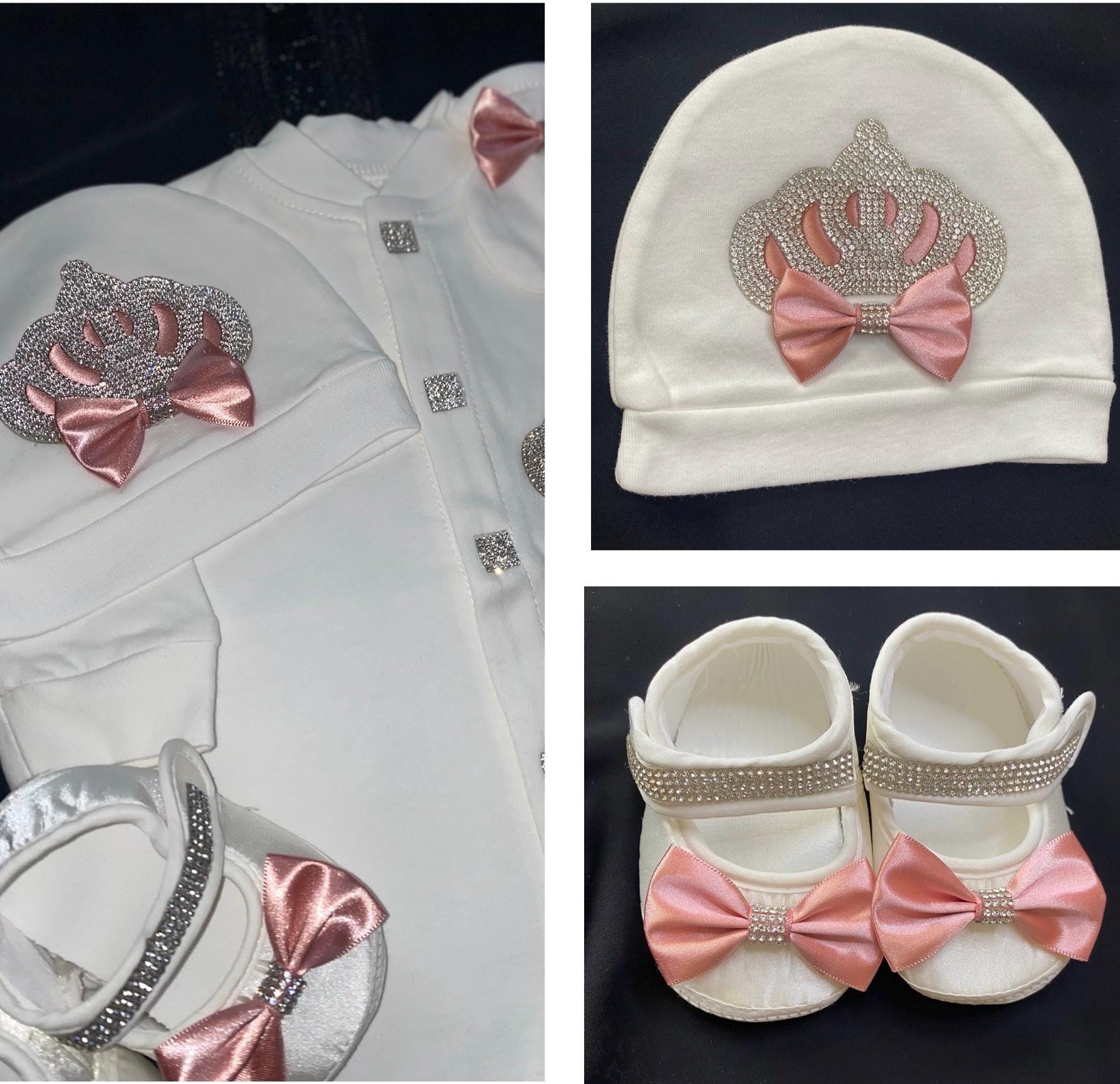Newborn Take | Home Outfit | Luxury Outfit| Baby Girl Bling Outfits ...